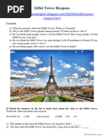 Eiffel Tower Vocabulary and Facts | PDF