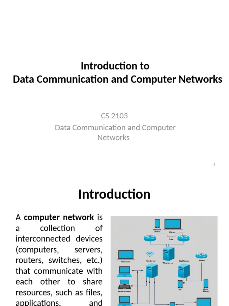 INF 2103-Data - Com-Lect#1 | PDF | Computer Network | Domain Name System