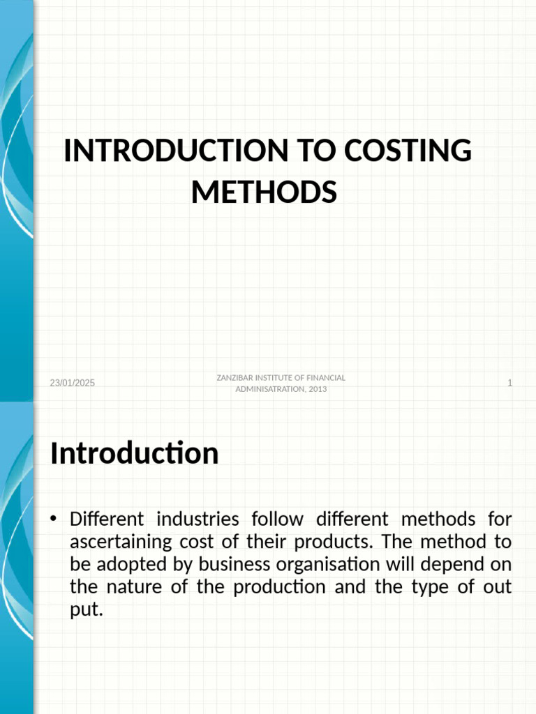 Costing Methods | PDF | Cost Accounting | Inventory