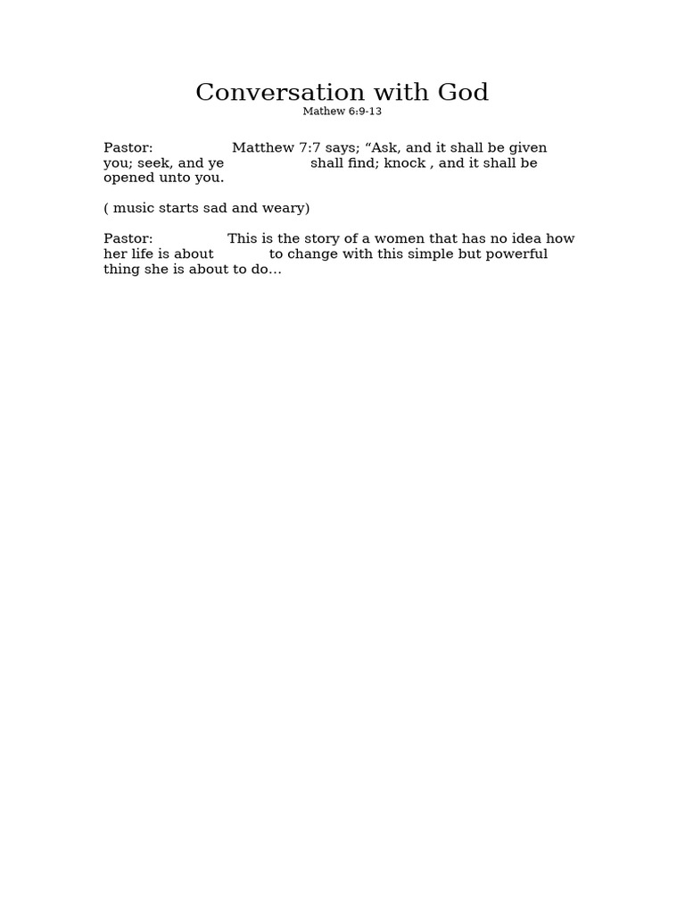 Conversation With God | PDF