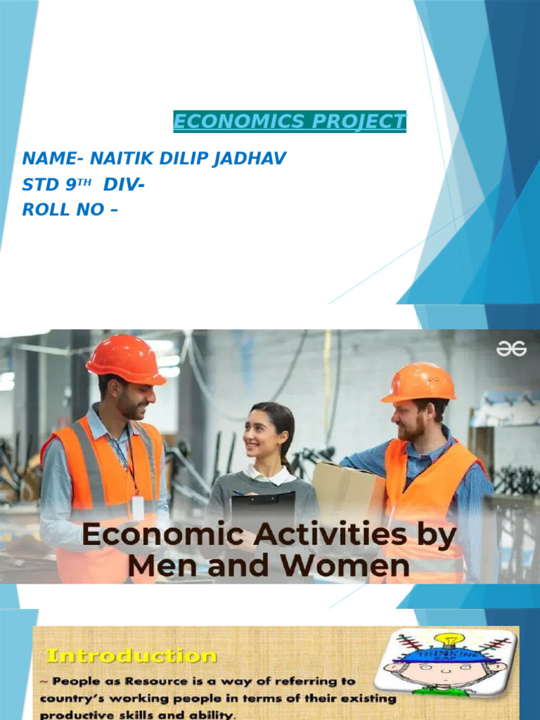 Naitik Jadhav 9th b Economics Project | PDF