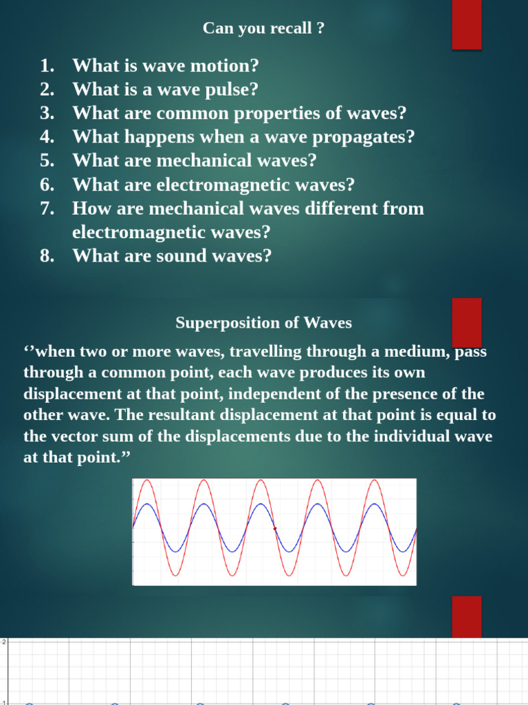 Unit 13 Superposition | PDF | Diffraction | Waves
