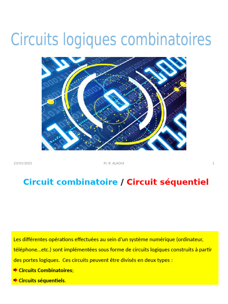 Chapitre_5_partie_1 | PDF | Ingénierie informatique | Électronique numérique