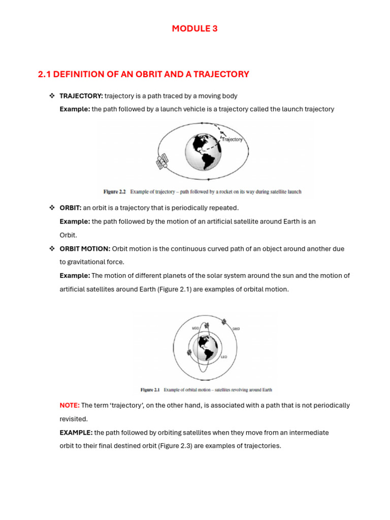 m3OE | PDF | Orbit | Force