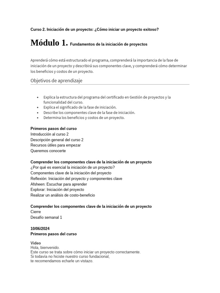 ¿Cómo Iniciar Un Proyecto Exitoso? | PDF | Software | Ingeniería de ...