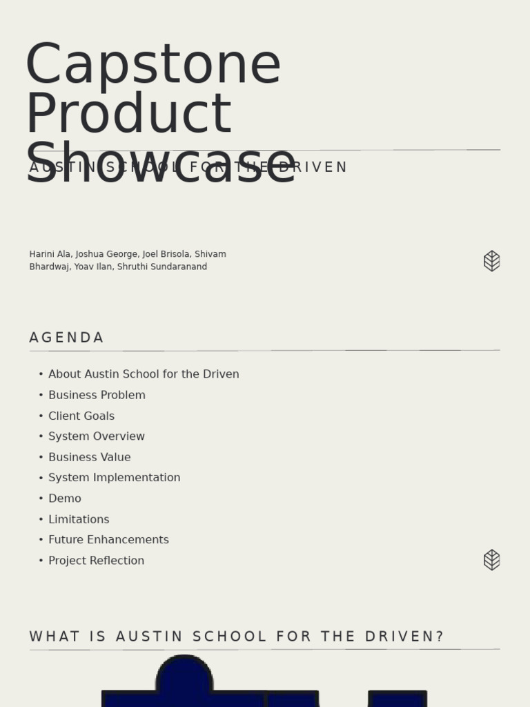 Project Plan - Capstone (Austin School For The Driven) '24 | PDF | Computing