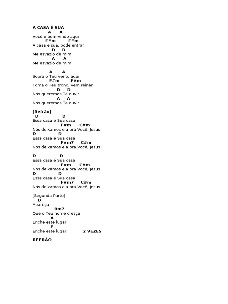 A Casa É Sua | PDF