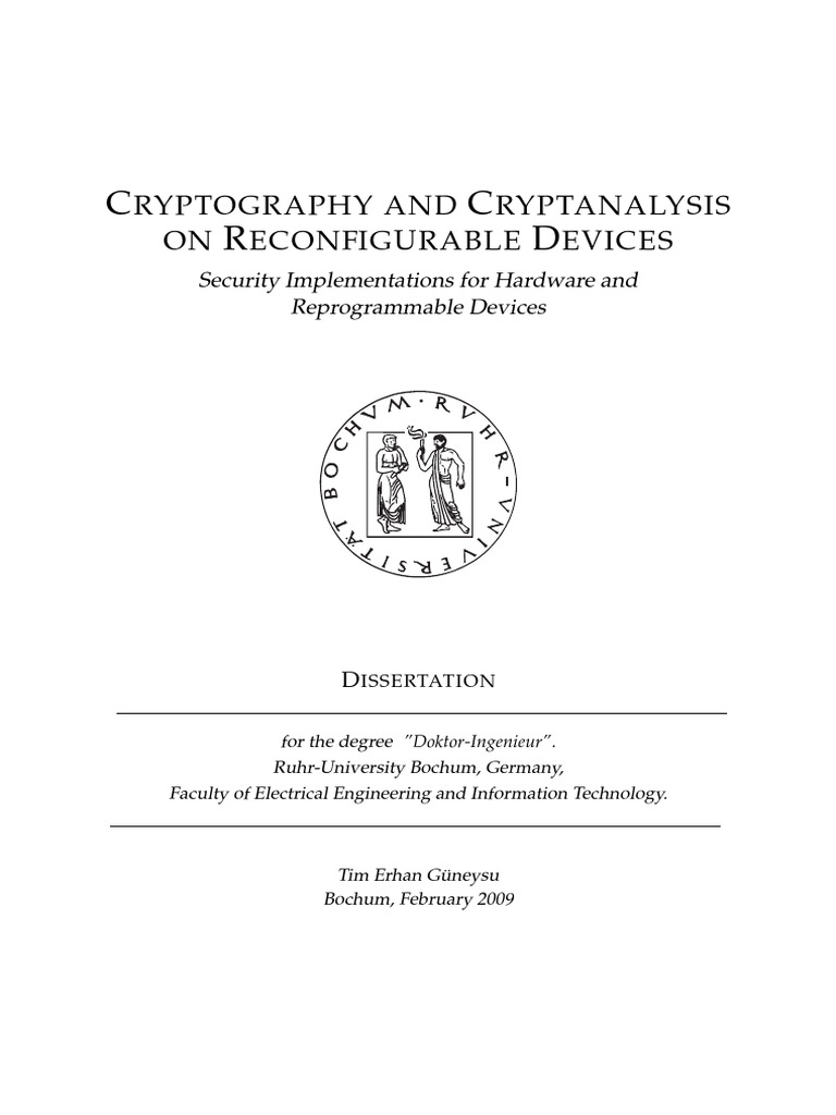 PHD Gueneysu | PDF | Cryptography | Field Programmable Gate Array