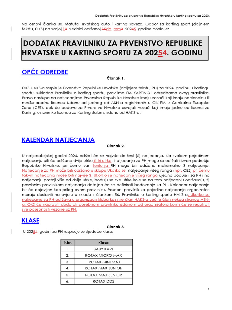 Dodatak Pravilniku Za PH - 2025 - Prijedlog | PDF
