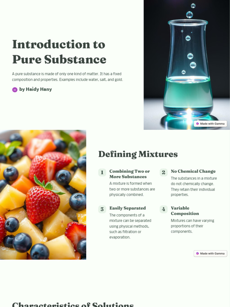Understanding Pure Substances and Mixtures | PDF | Mixture | Colloid