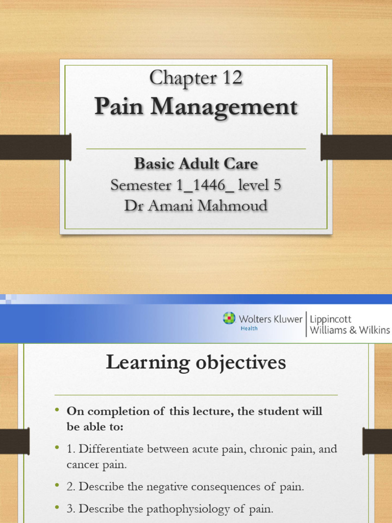 Ch 12 Pain (1) | PDF | Pain | Analgesic