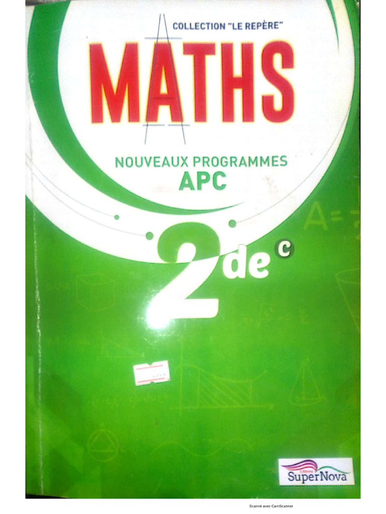 Collection LE REPÈRE Livre Maths 2nd C | PDF