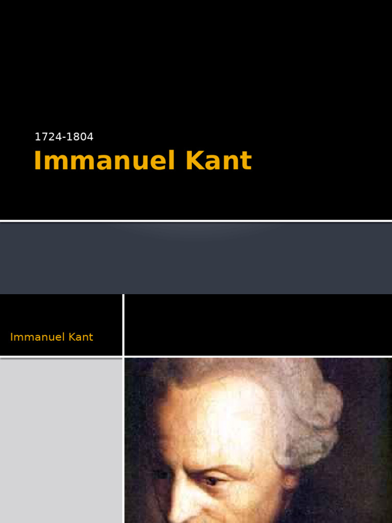 Immanuel Kant | PDF