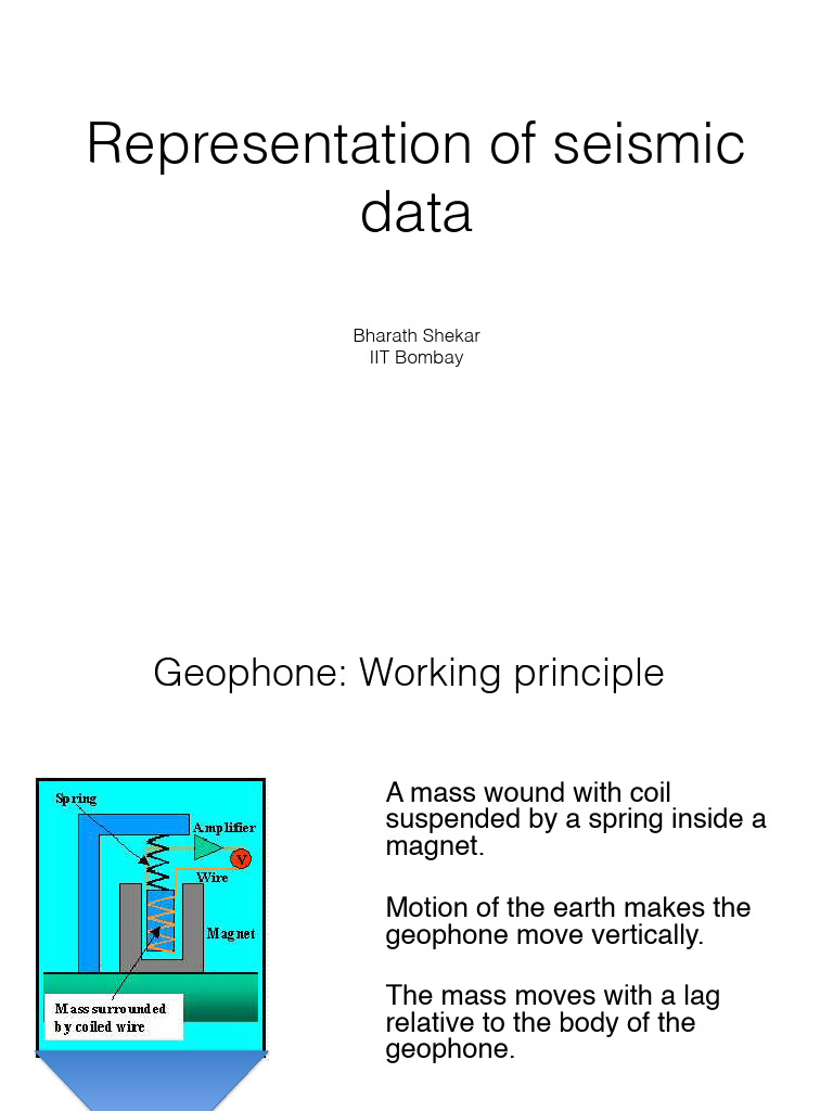 Understanding Geophone Seismic Data | PDF