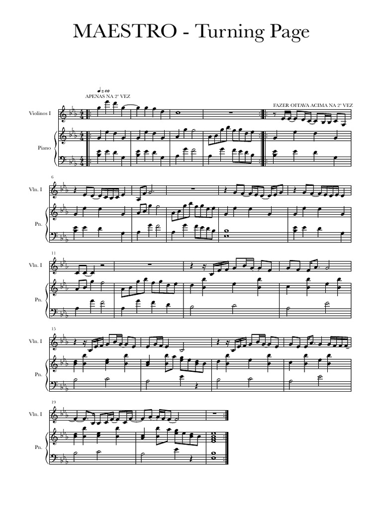 Maestro - Turning Page | PDF