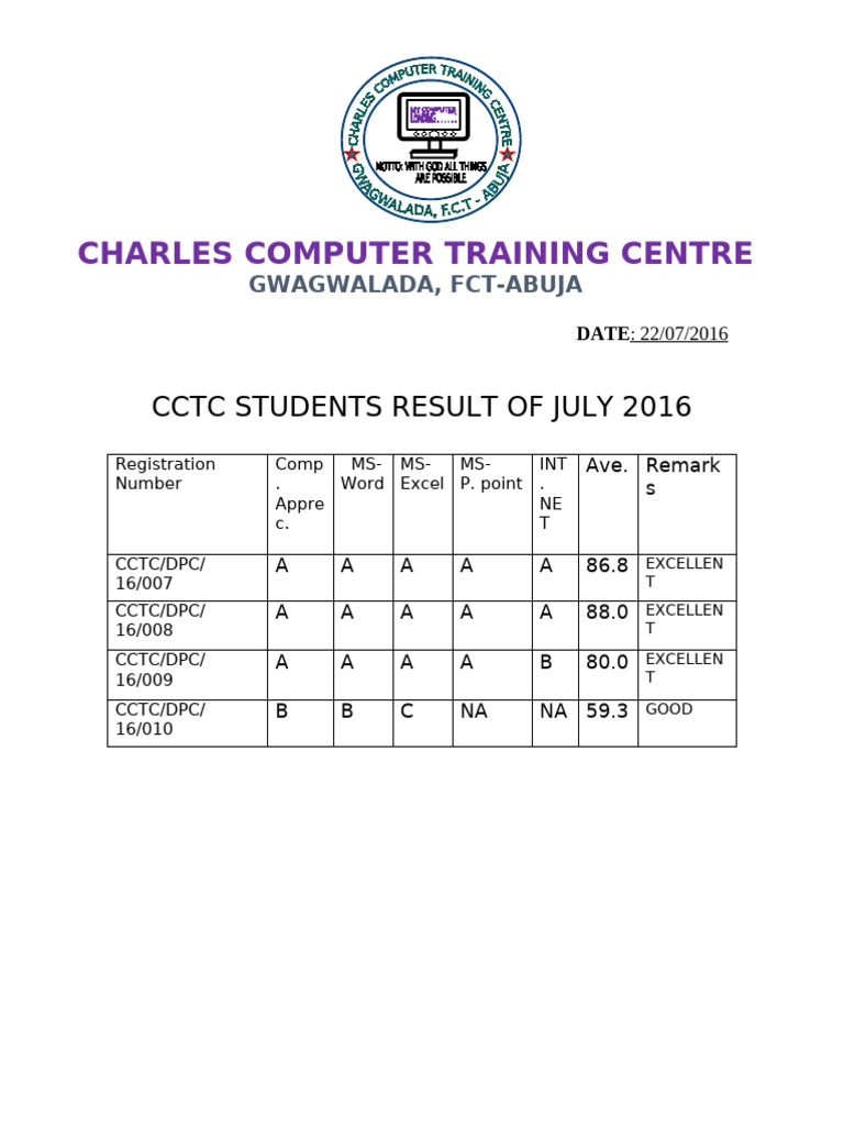 CCTC Stud For Director | PDF