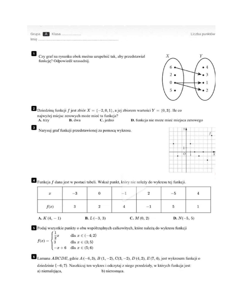 SPR Matma Funkcje | PDF