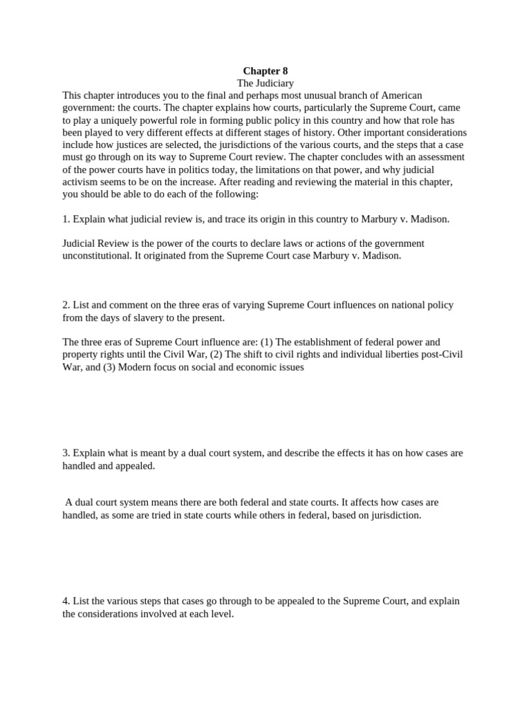 Chapter 8 Guided Reading | PDF | Supreme Court Of The United States ...