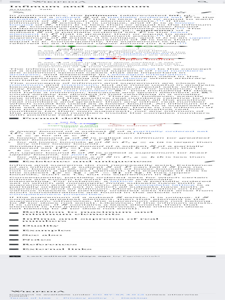 Infimum and Supremum - Wikipedia | PDF | Mathematical Logic | Abstract ...