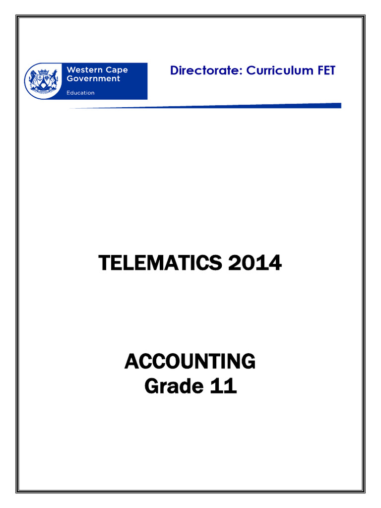 2014 GR 11 Telematics ENG | PDF | Banks | Debits And Credits