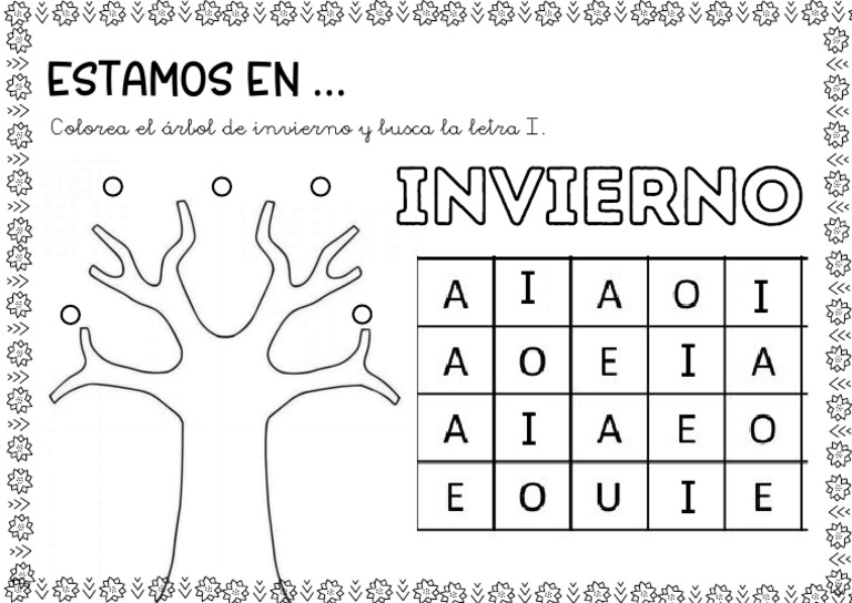 INVIERNO Lectoescritura PDF | PDF