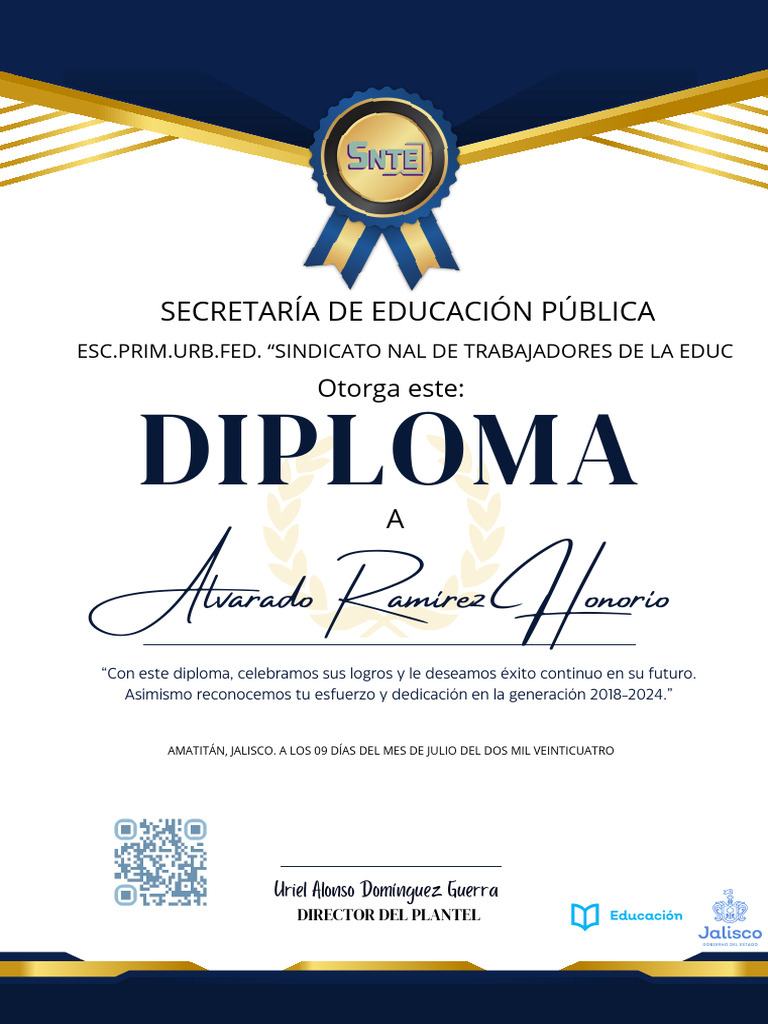 Certificado SNTE | PDF