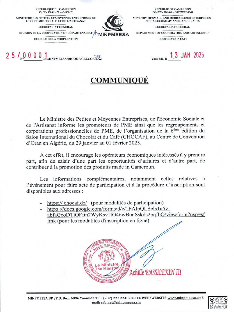 Communique 05 | PDF