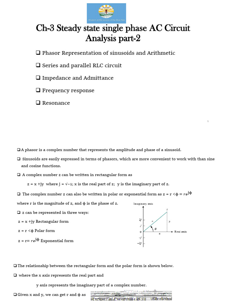 Chapter 3 Steady State Single Phase AC Circuit Analysis Part 2 | PDF | Electronic Engineering ...