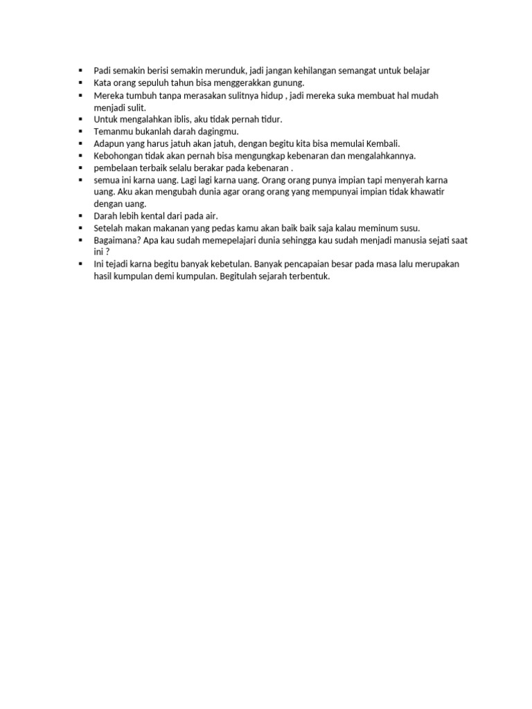 Padi semakin berisi semakin merunduk | PDF