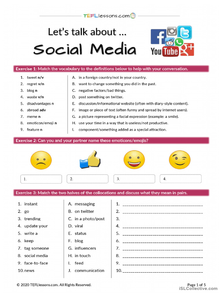 Social Media Lesson | PDF