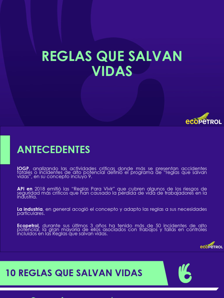 Reglas que Salvan Vidas en IOGP | PDF