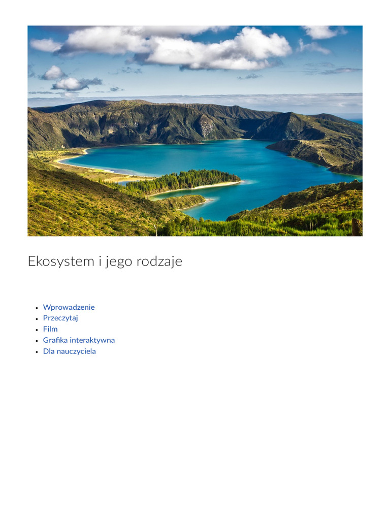Ekosystem I Jego Rodzaje | PDF