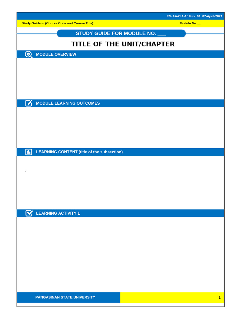 15 Study Guide - Rev.01 2 | PDF