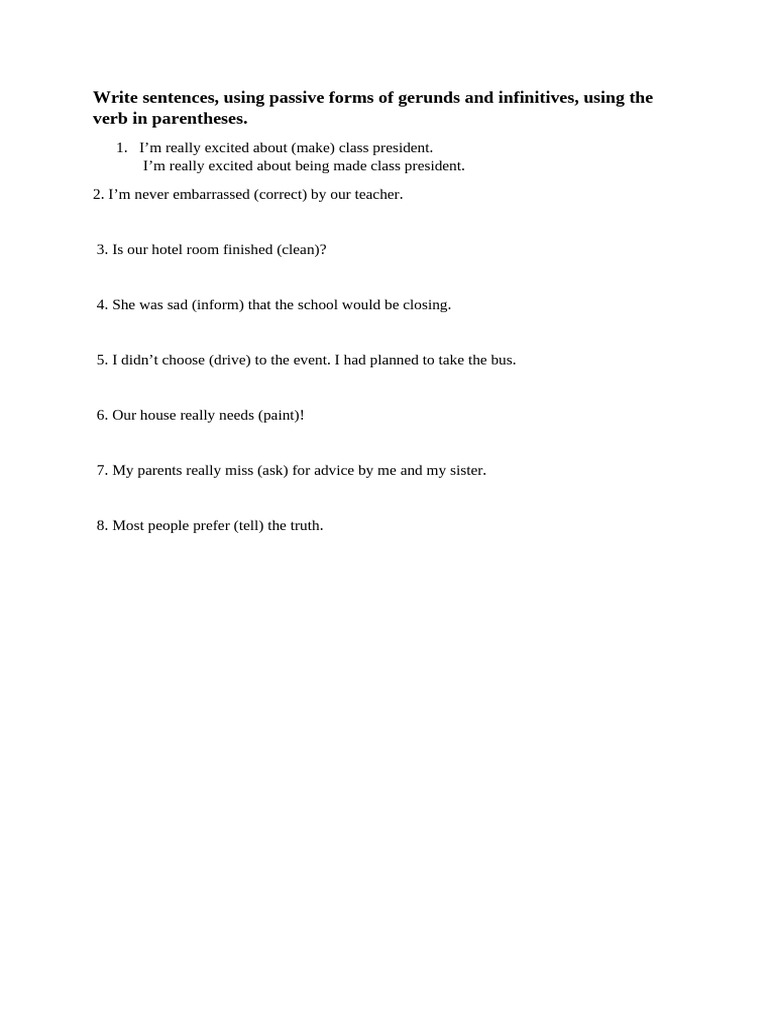 Grammar Exercises Unit 7 Summit 1 2 Pdf