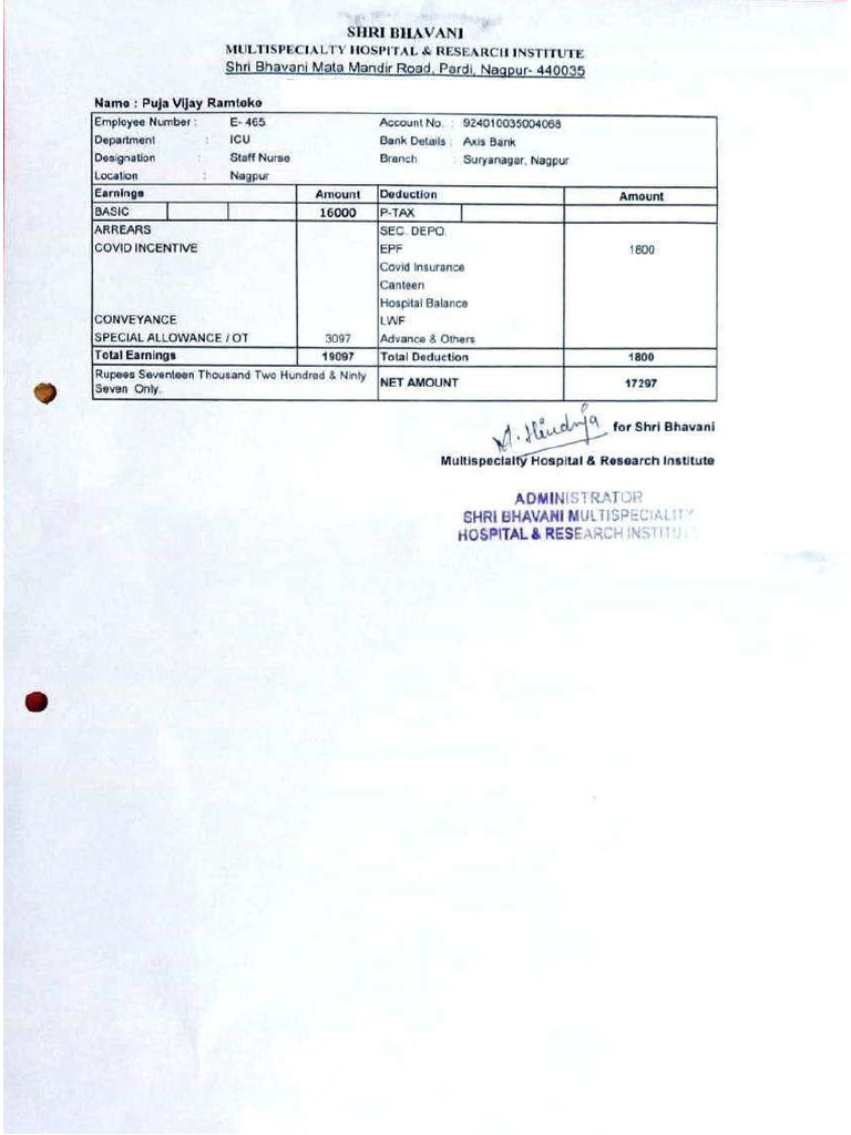 pay slip 1 | PDF