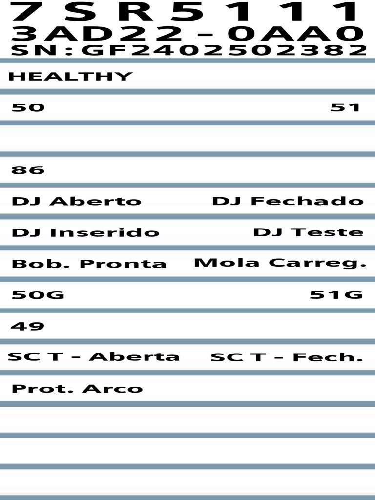 Health Document Overview 7SR5111 | PDF