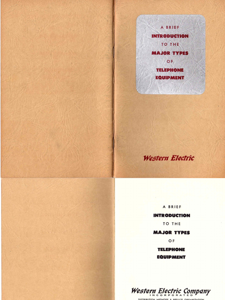 Western Electric Products of 1958 | PDF