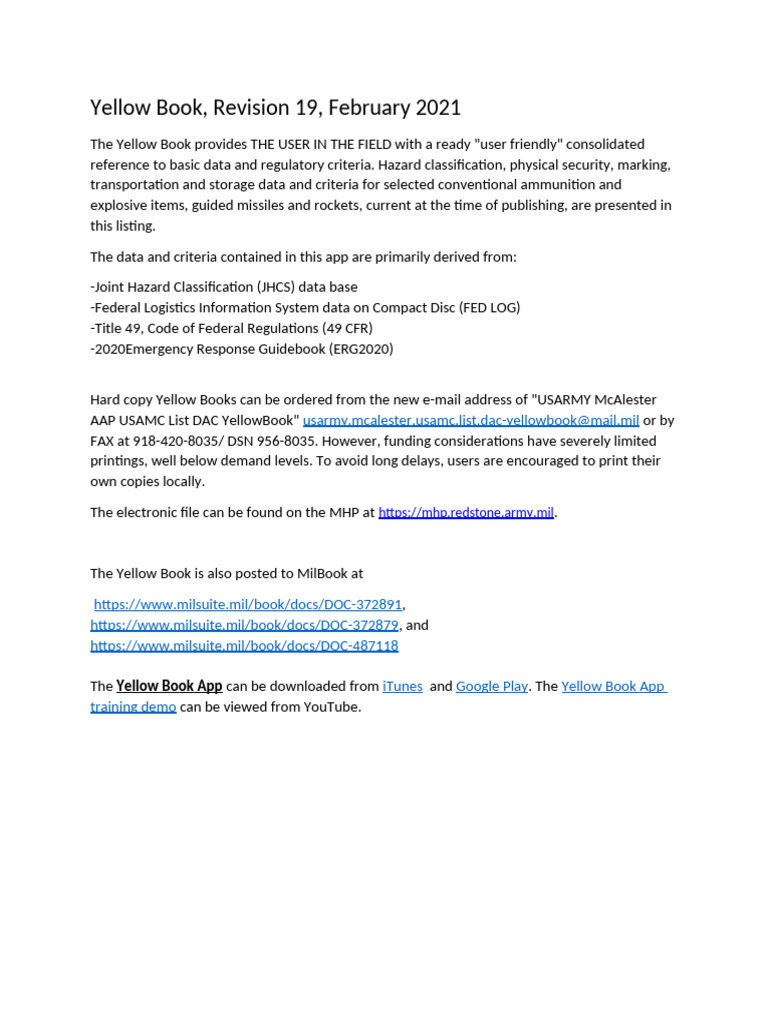 Ammunition & Explosives Reference Guide | PDF