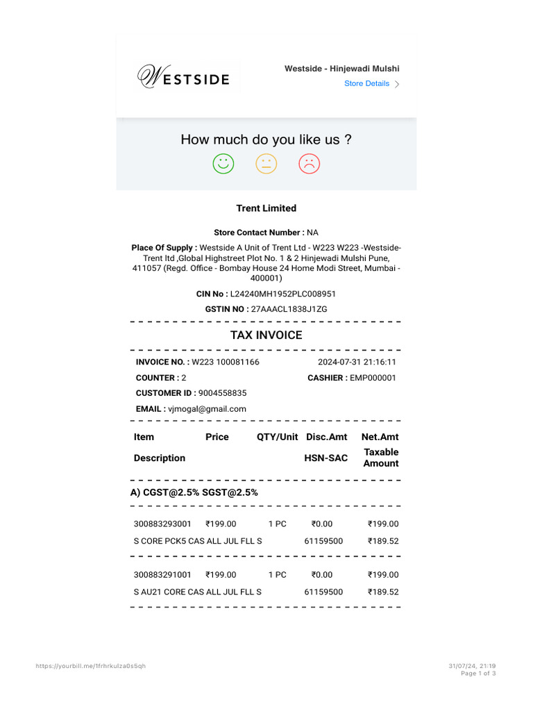 Westside Bill 31:07:2024 | PDF | Business | Economies