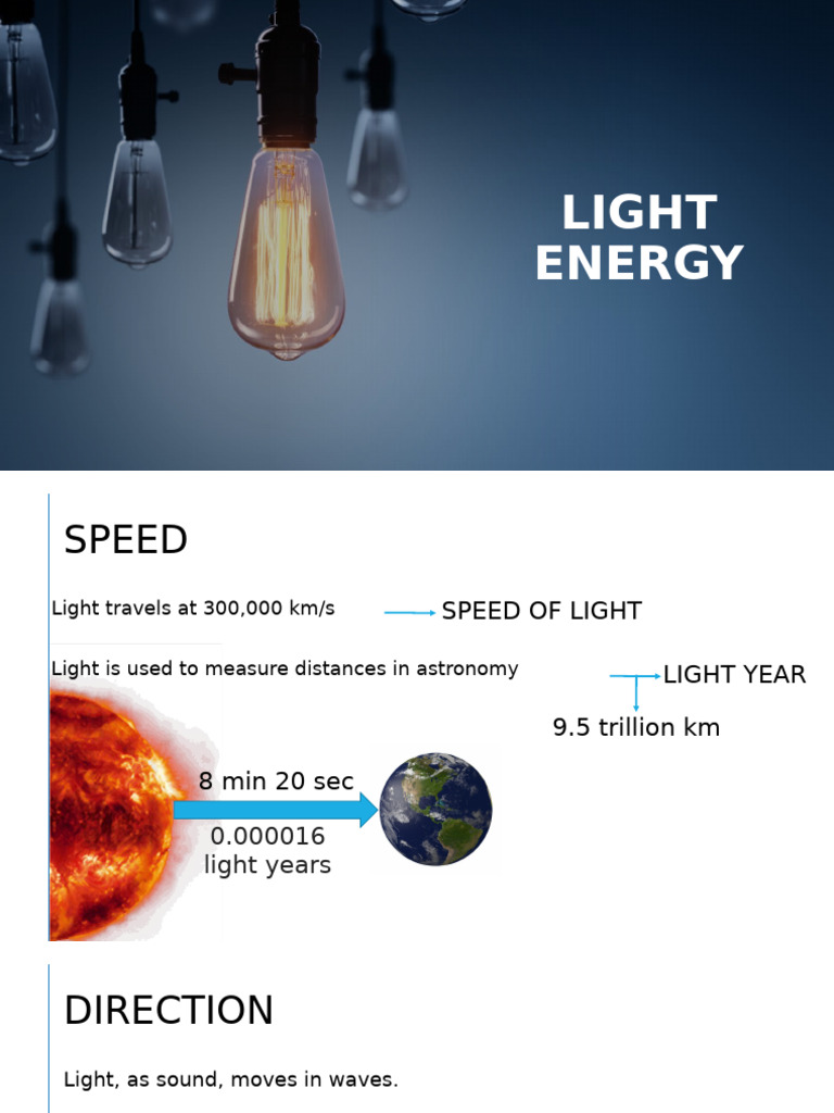 Understanding Light: Speed, Energy, and Color | PDF