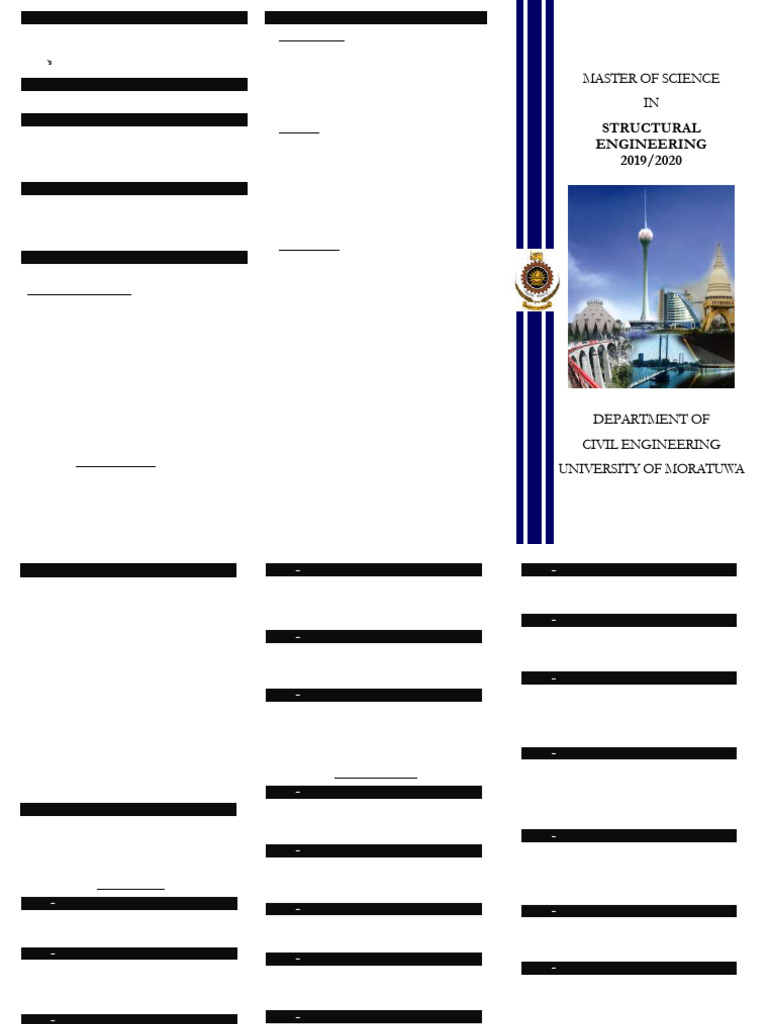 Brochure MSc Structures 2019-20 | PDF | Beam (Structure) | Composite Material