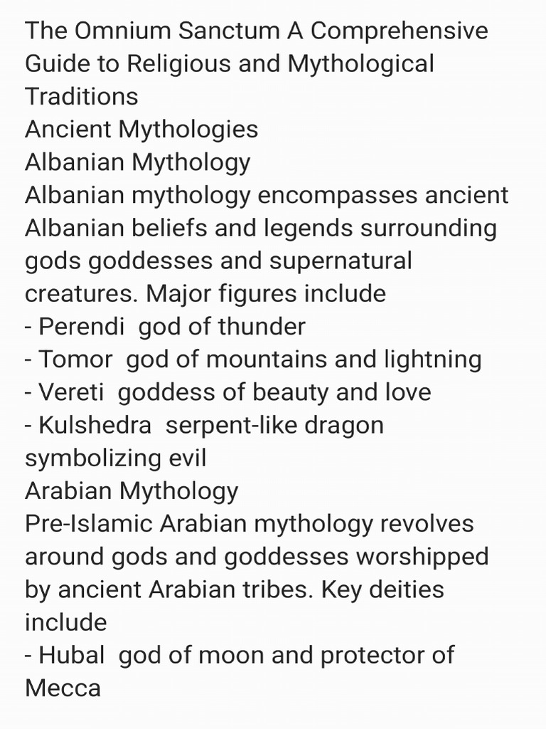 The Omni sanctum a comprehensive guide to mythological and religious ...