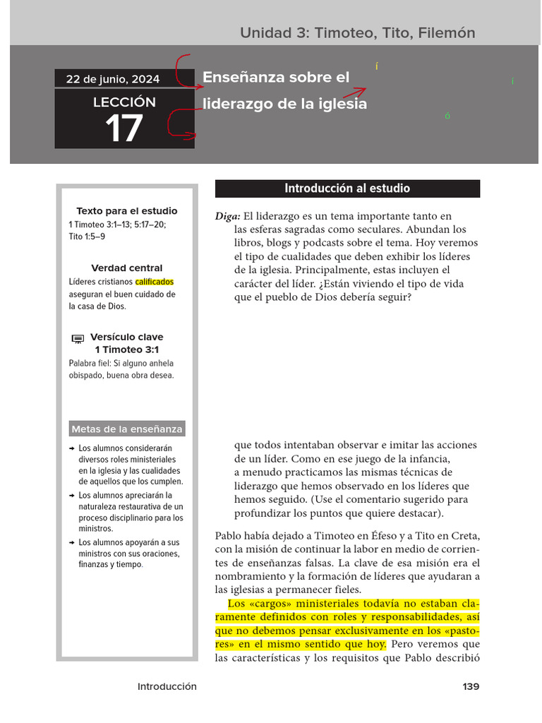 Cualidades de Líderes Cristianos | PDF | Pablo el apóstol | Iglesia ...