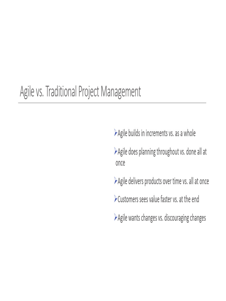 Agile vs traditional | PDF