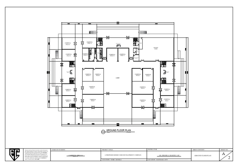 Ground Floor Plan - Cadd | PDF | Design