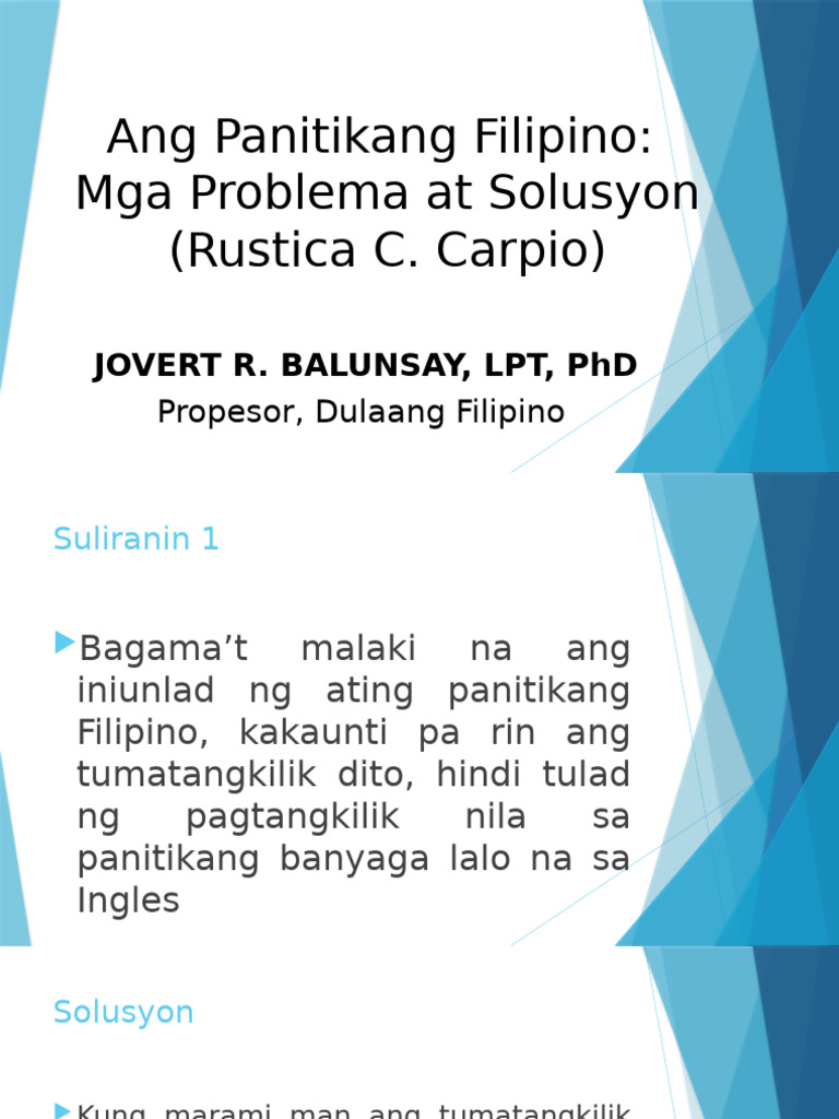 Ang Panitikang Filipino - 3 | PDF