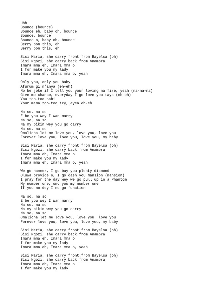 Maleek Berry - Sisi Maria | PDF