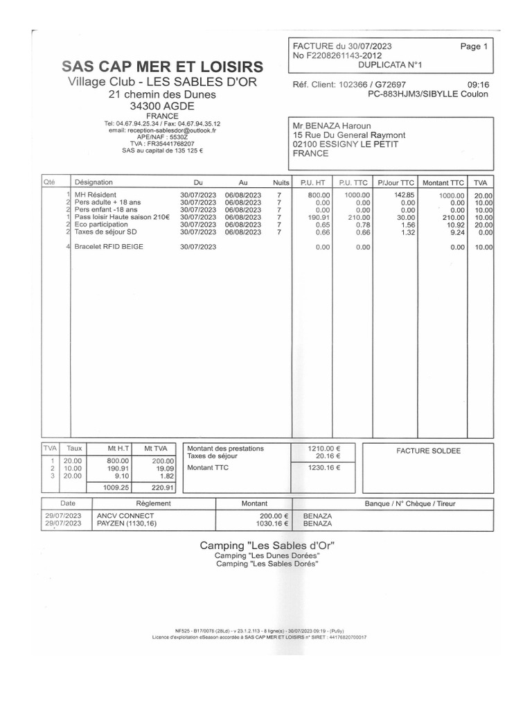 Facture MH | PDF