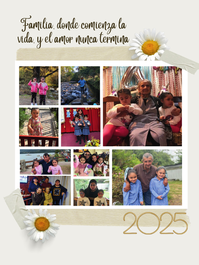 Collage de Fotos Vacaciones Entorno Rural Doodle Fotográfico Blanco y ...