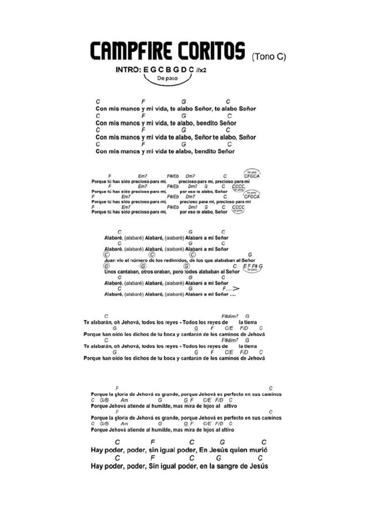 Coritos Campfire | PDF